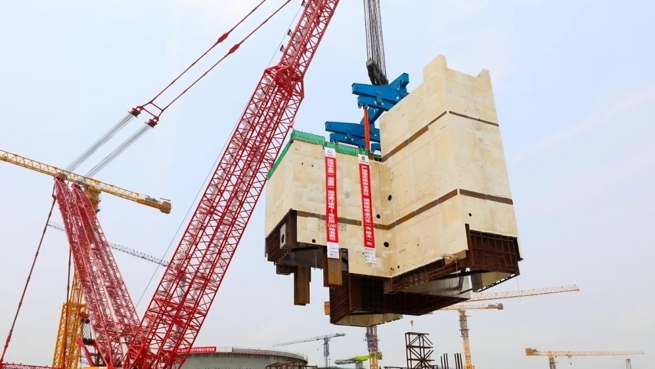 Китайская SNERDI смонтировала «супермодуль» CA01 на первом энергоблоке ...