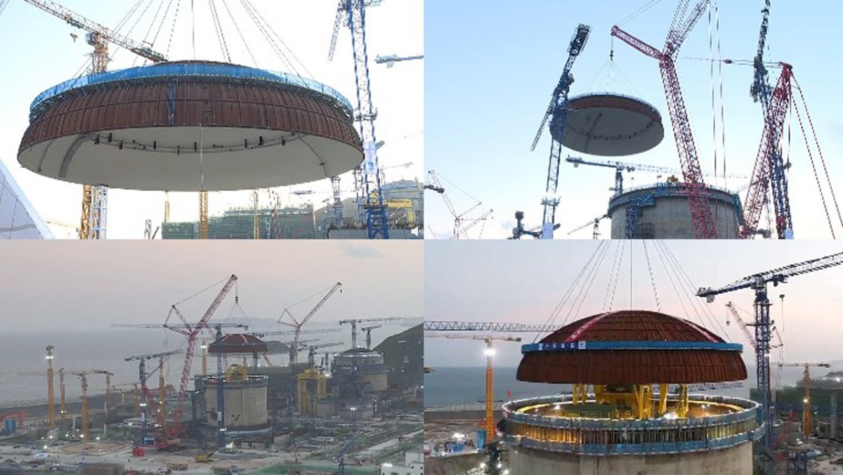 Dome installed at unit 2 of China’s Taipingling NPP - Nuclear Engineering International