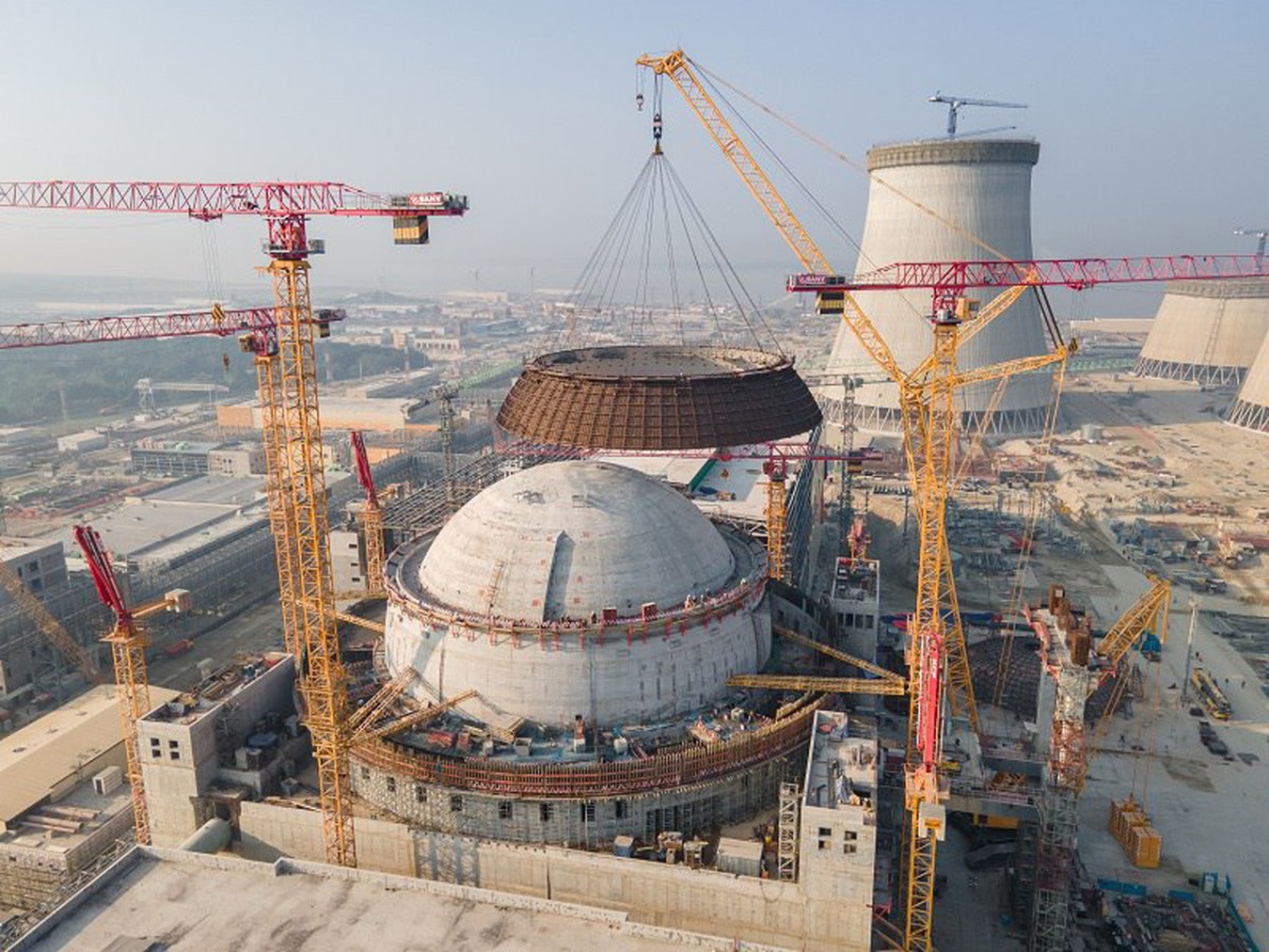 Dome installation begins at Rooppur NPP unit 1 - Nuclear Engineering ...